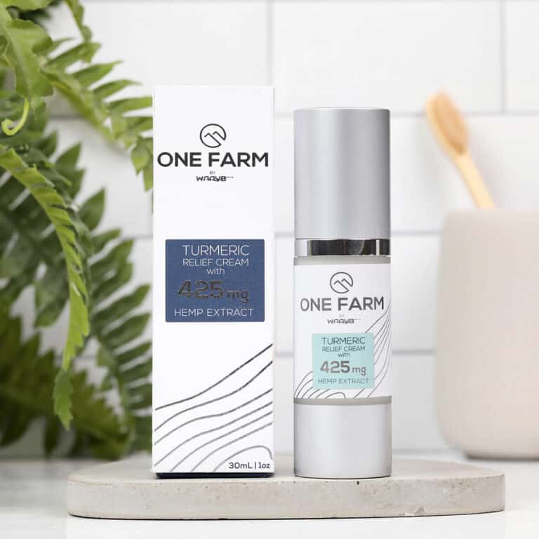 Turmeric Relief Cream | Organic CBD | One Farm by WAAYB