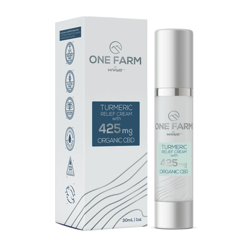 Turmeric Relief Cream with Organic CBD | One Farm